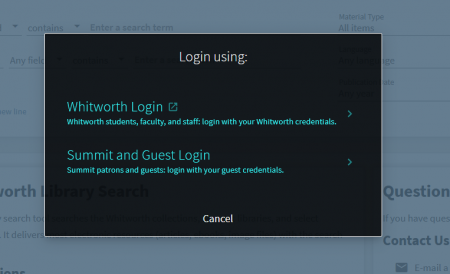 Force User Login – Orbis Cascade Alliance