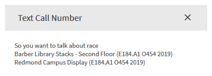 Text a Call Number – Orbis Cascade Alliance